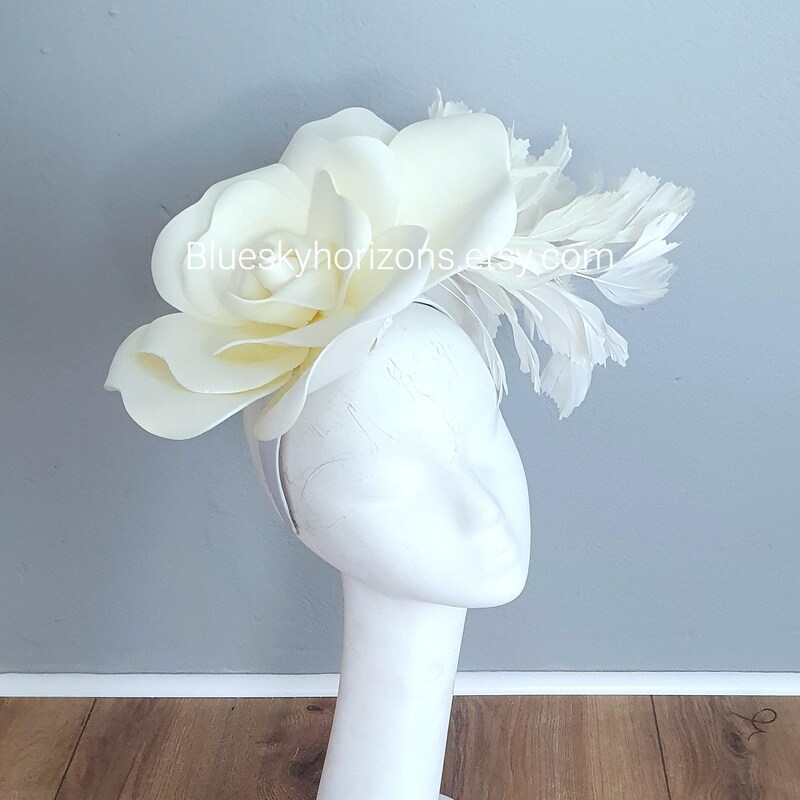 Ivory Fascinator - Etsy