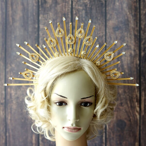Gold Headdress - Etsy