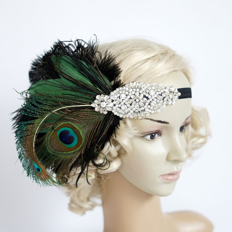Green Headpiece - Etsy