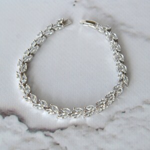 VICKY Crystal Bridal Earrings, Wedding Earrings, Wedding Jewelry, Long ...