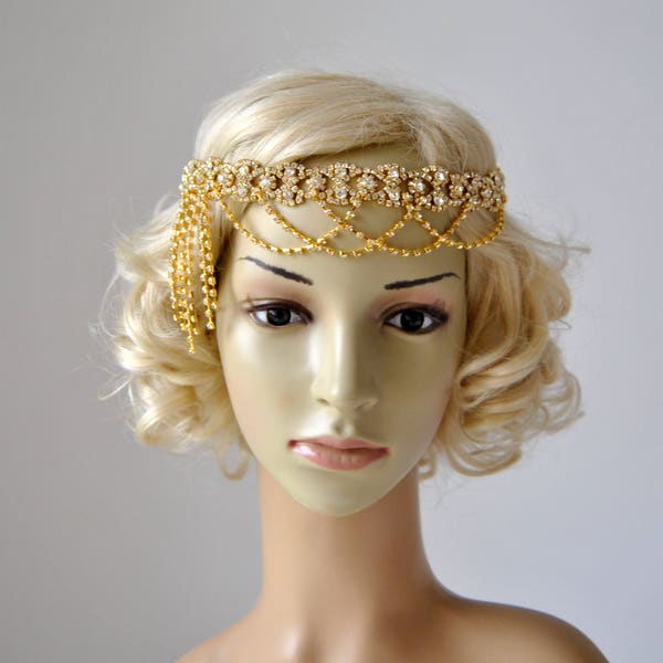 Gold Headpiece - Etsy