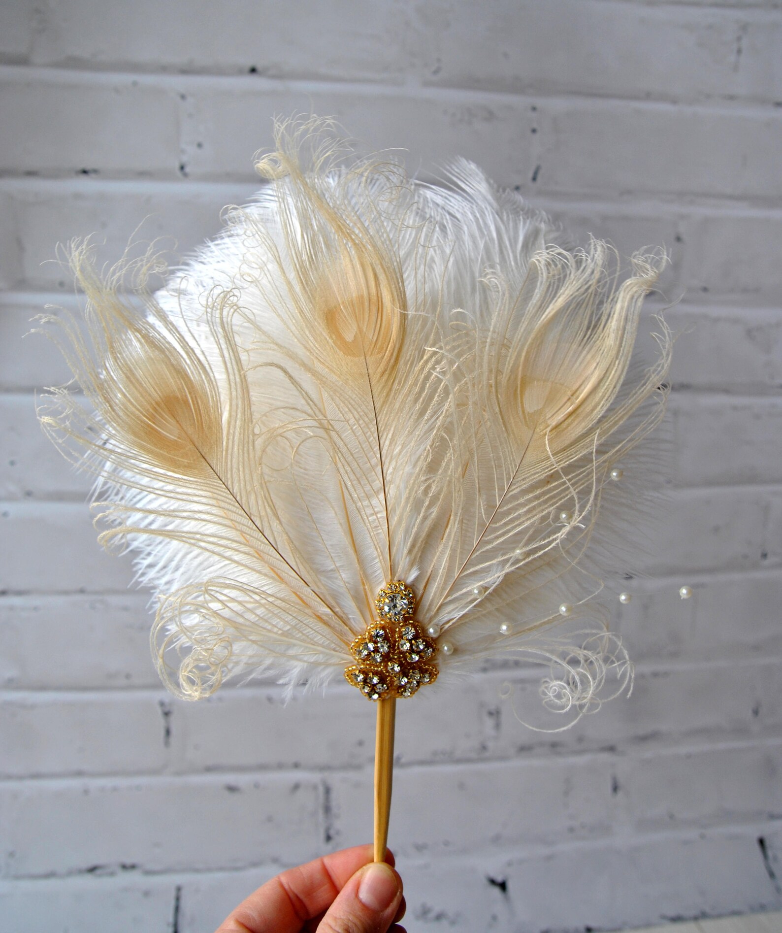 Gold Feather Cake Topper Great Gatsby 1920s Customized Wedding | Etsy ...