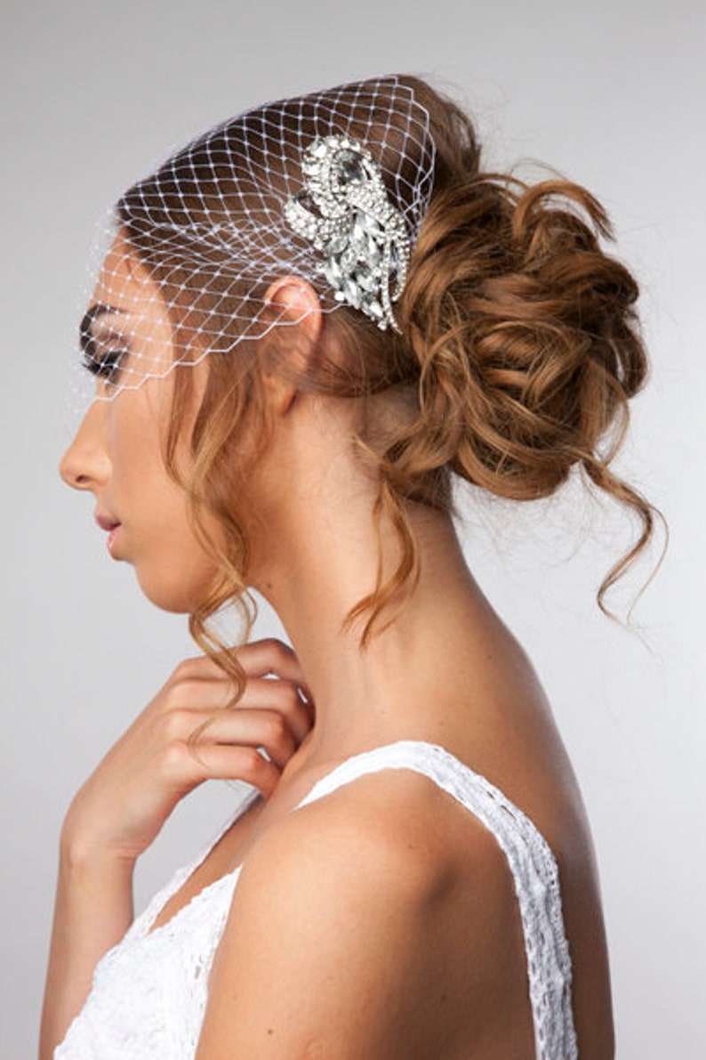 Bandeau Veil Birdcage Veil Wedding Veil Bridal Veil - Etsy