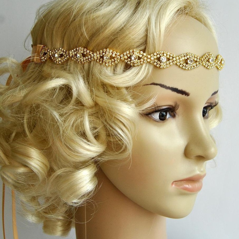 Rhinestone Headbands - Etsy