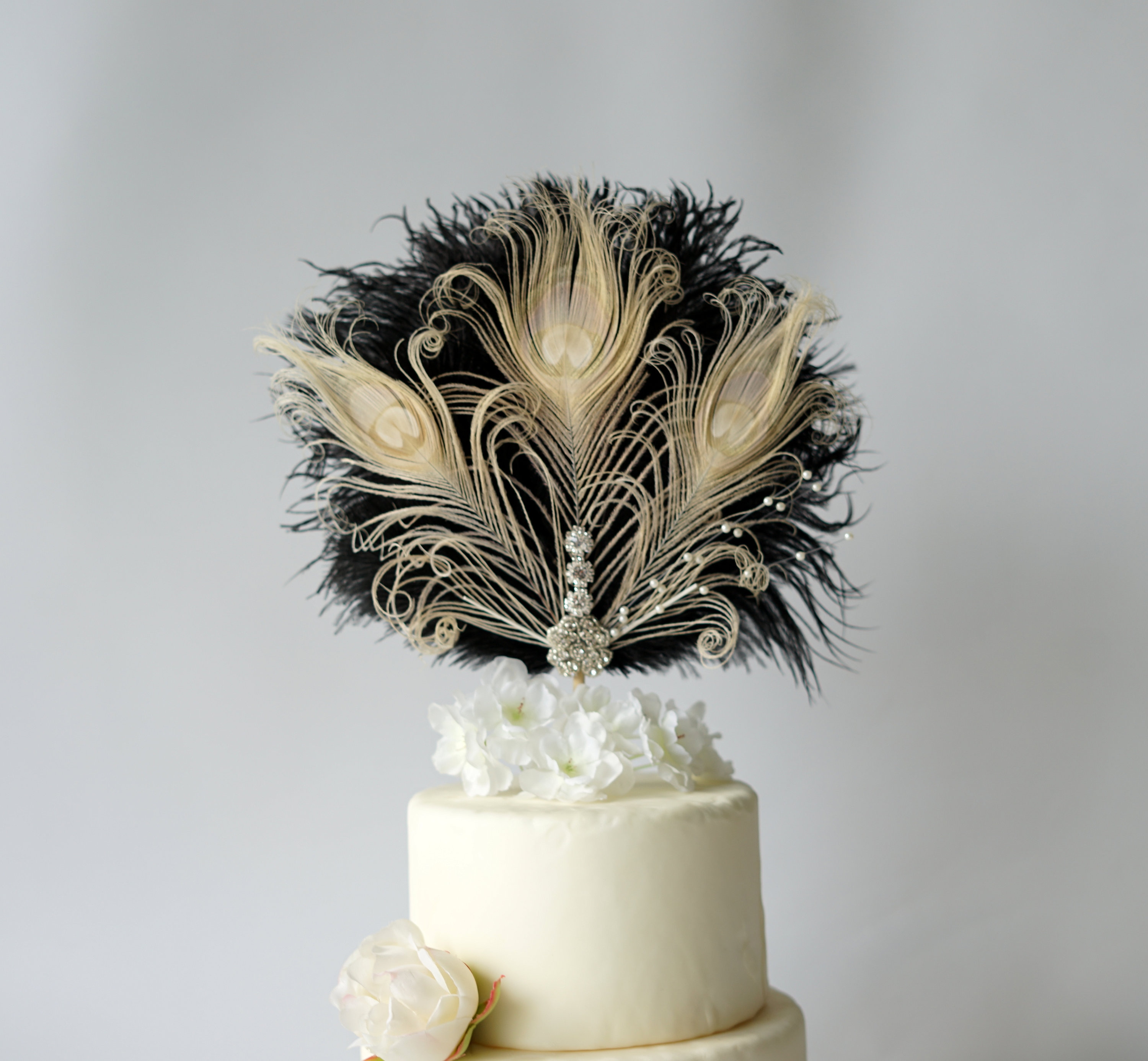 Black And White Wedding Cake Toppers
