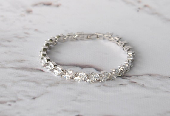 VICTORIA Bridal Cuff Wedding Cuff Bridesmaids Cuff | Etsy