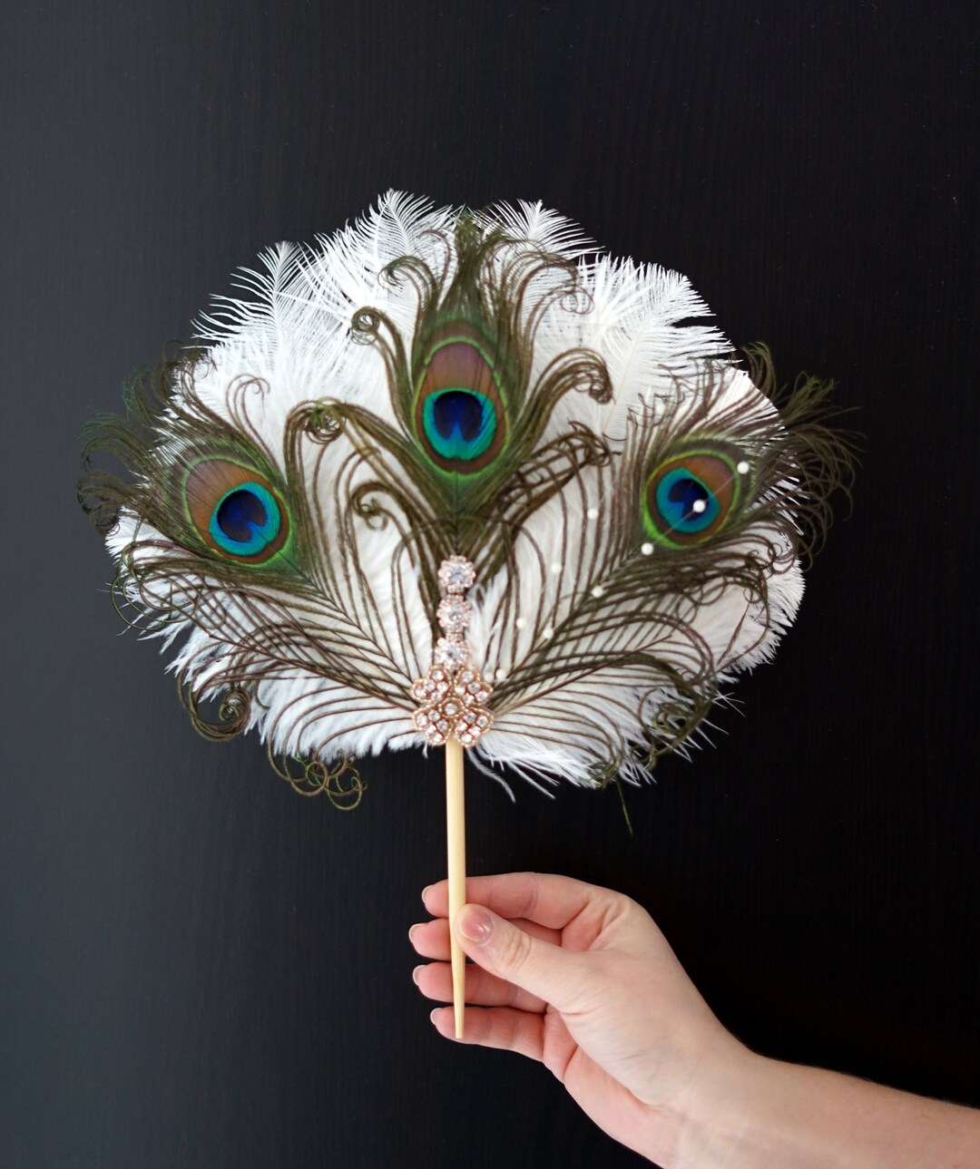 Green Peacock Feather Cake Topper, Gatsby 1920s Wedding Black Cake ...