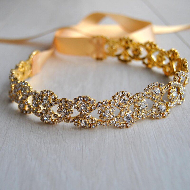 Gold Bridal Headbands - Etsy