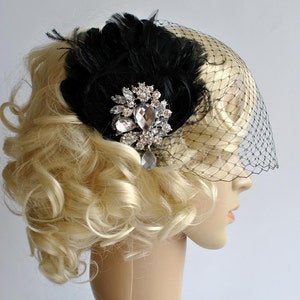 Black Bandeau Veil, Birdcage Veil, Wedding Veil, Bridal Veil, Russian ...