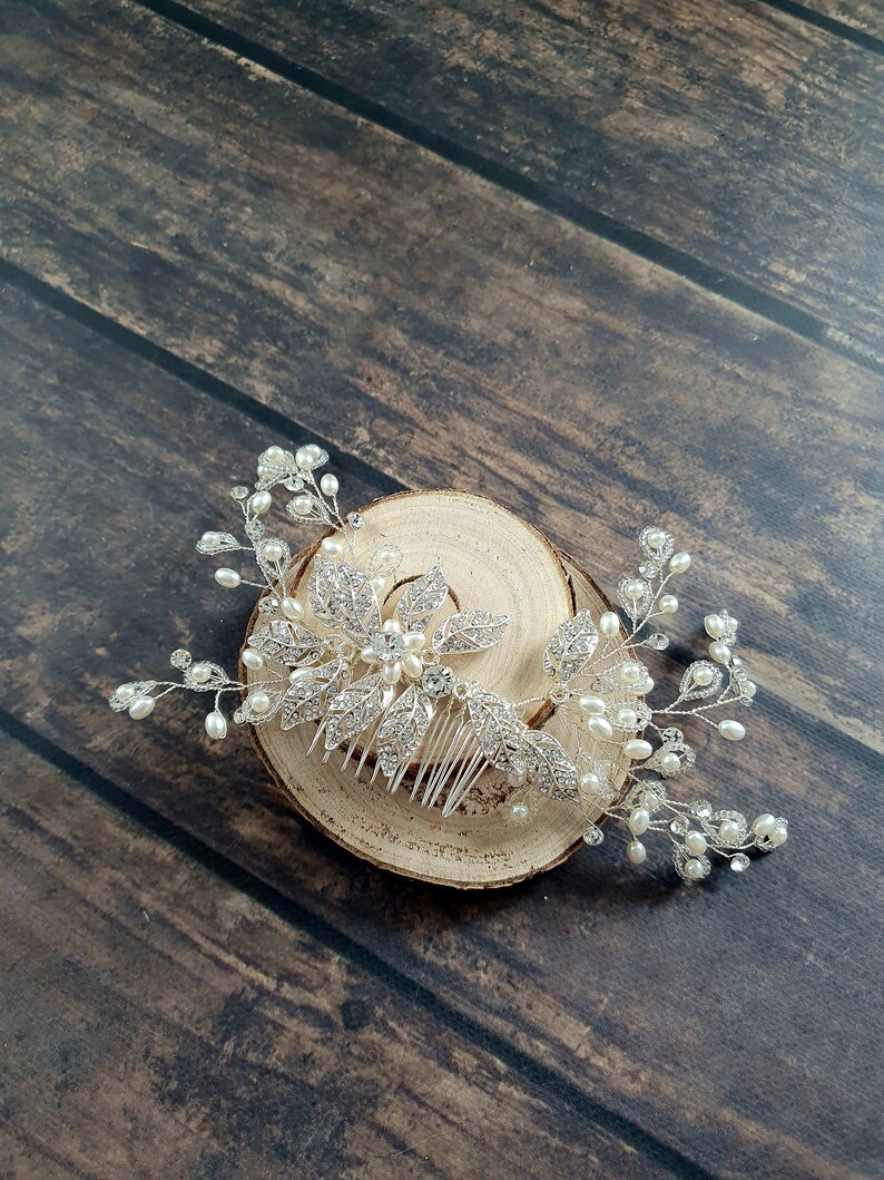 ABBY Bridal Headpiece, Wedding Headpiece, Bridal Hair Comb, Bridal Comb ...
