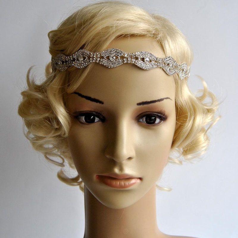 Rhinestone Headband - Etsy