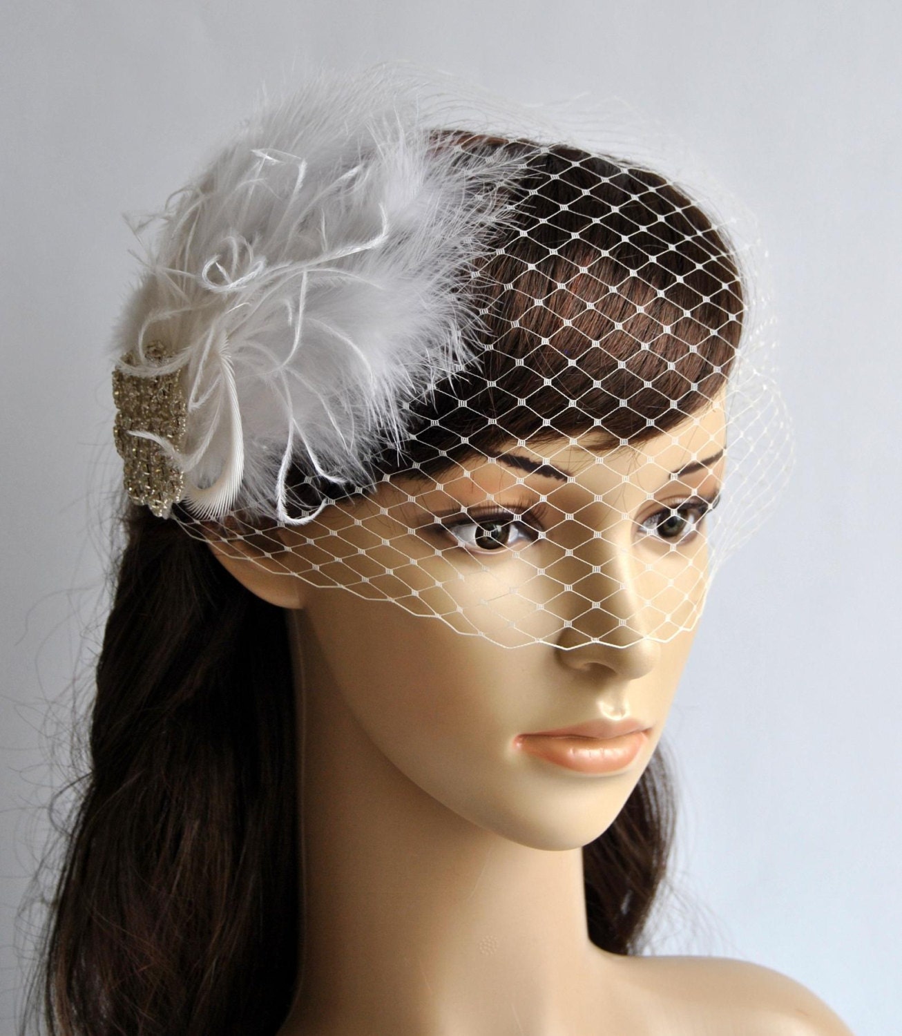Bandeau Veil, Birdcage Veil, Wedding Veil, Bridal Veil, Russian Veil ...