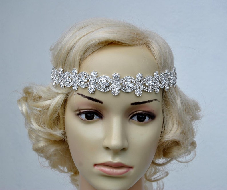 Rhinestone Headband Bridal Wedding Headband Crystal Etsy