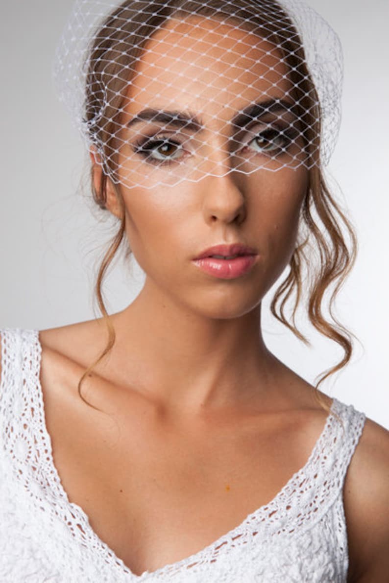 Bandeau Veil Birdcage Veil Wedding Veil Bridal Veil - Etsy