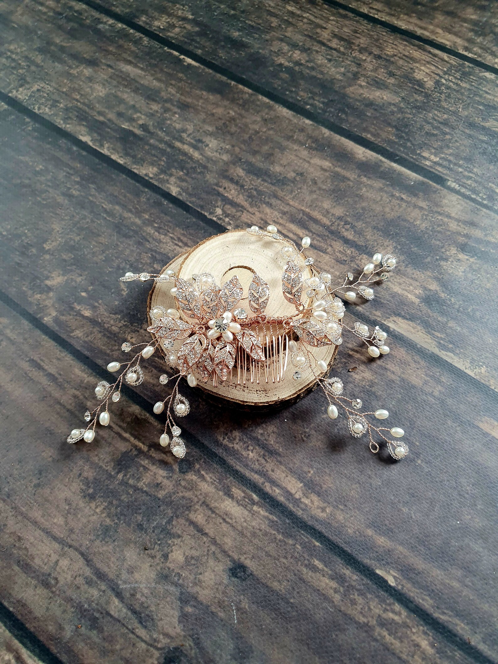 ABBY Bridal Headpiece, Wedding Headpiece, Bridal Hair Comb, Bridal Comb ...