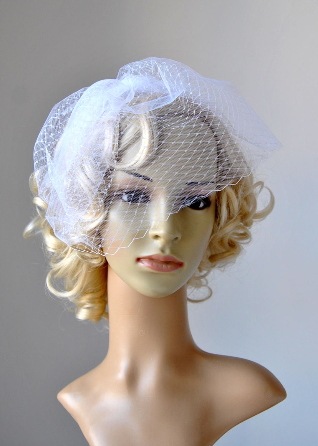 Full Double Layer Bandeau Birdcage Veil - Bandeau Veil, Birdcage Veil ...