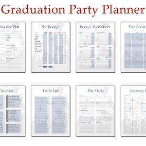 Printable Graduation Party Planner - Etsy