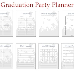 Printable Graduation Party Planner - Etsy