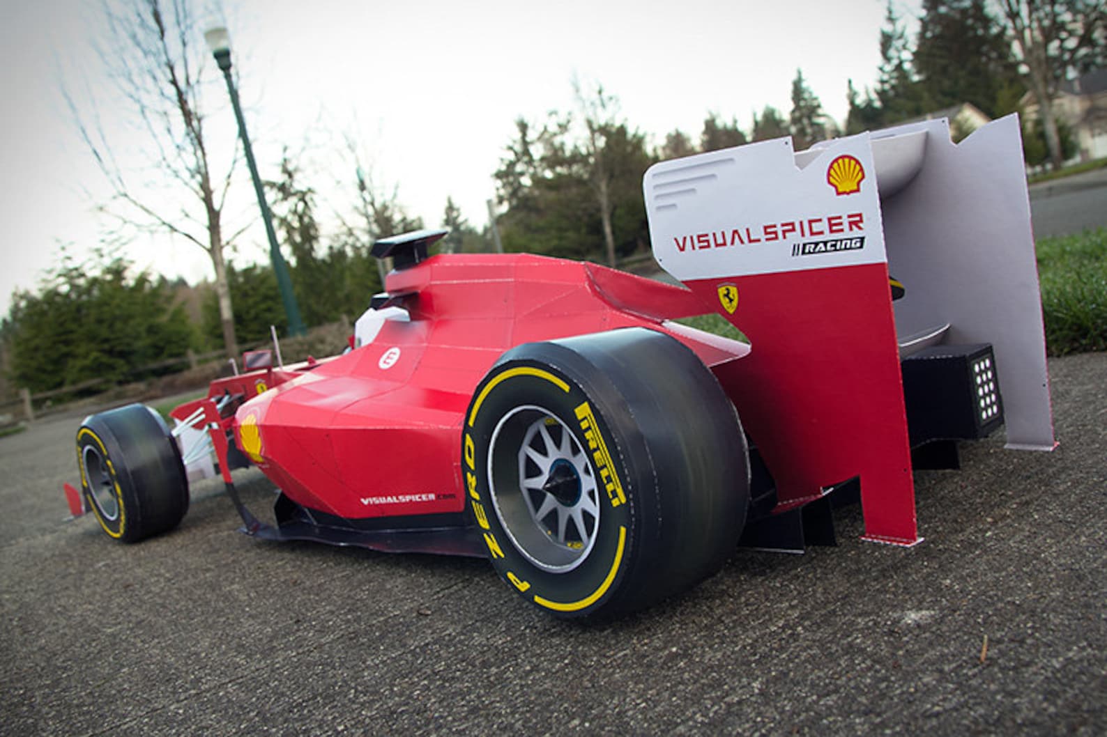 Ferrari F1 DIY 3D Papercraft Racecar Templates Papercraft - Etsy México