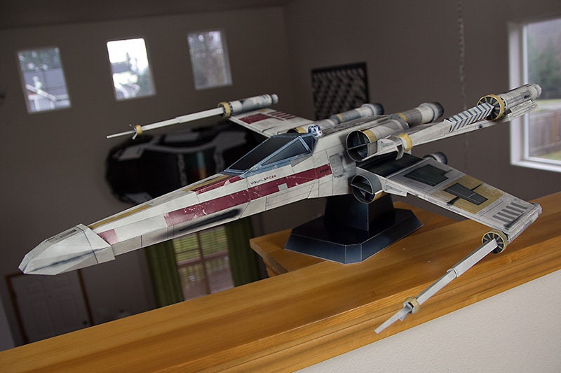 Star Wars X-wing Inspired Starfighter-x DIY 3D Papercraft Templates ...