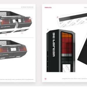 Back to the Future Delorean Time Machine | DIY 3D Papercraft Car ...