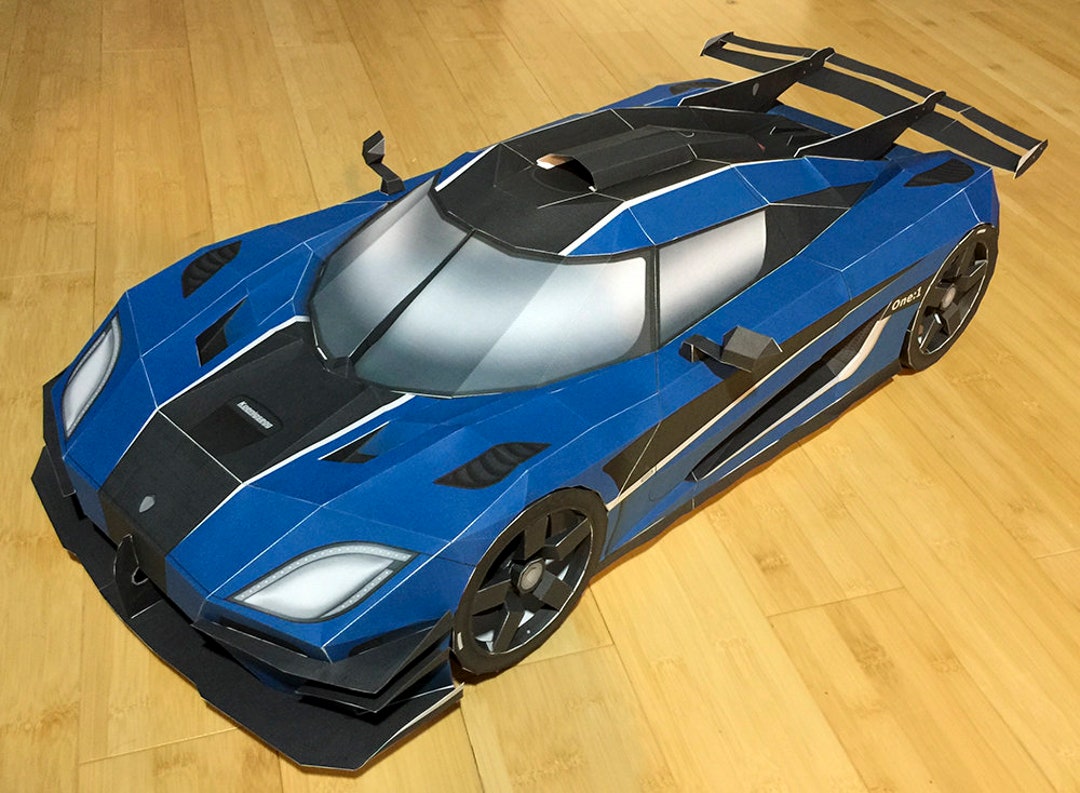 Koenigsegg One:1 Poseidon DIY 3D Papercraft Supercar Templates ...
