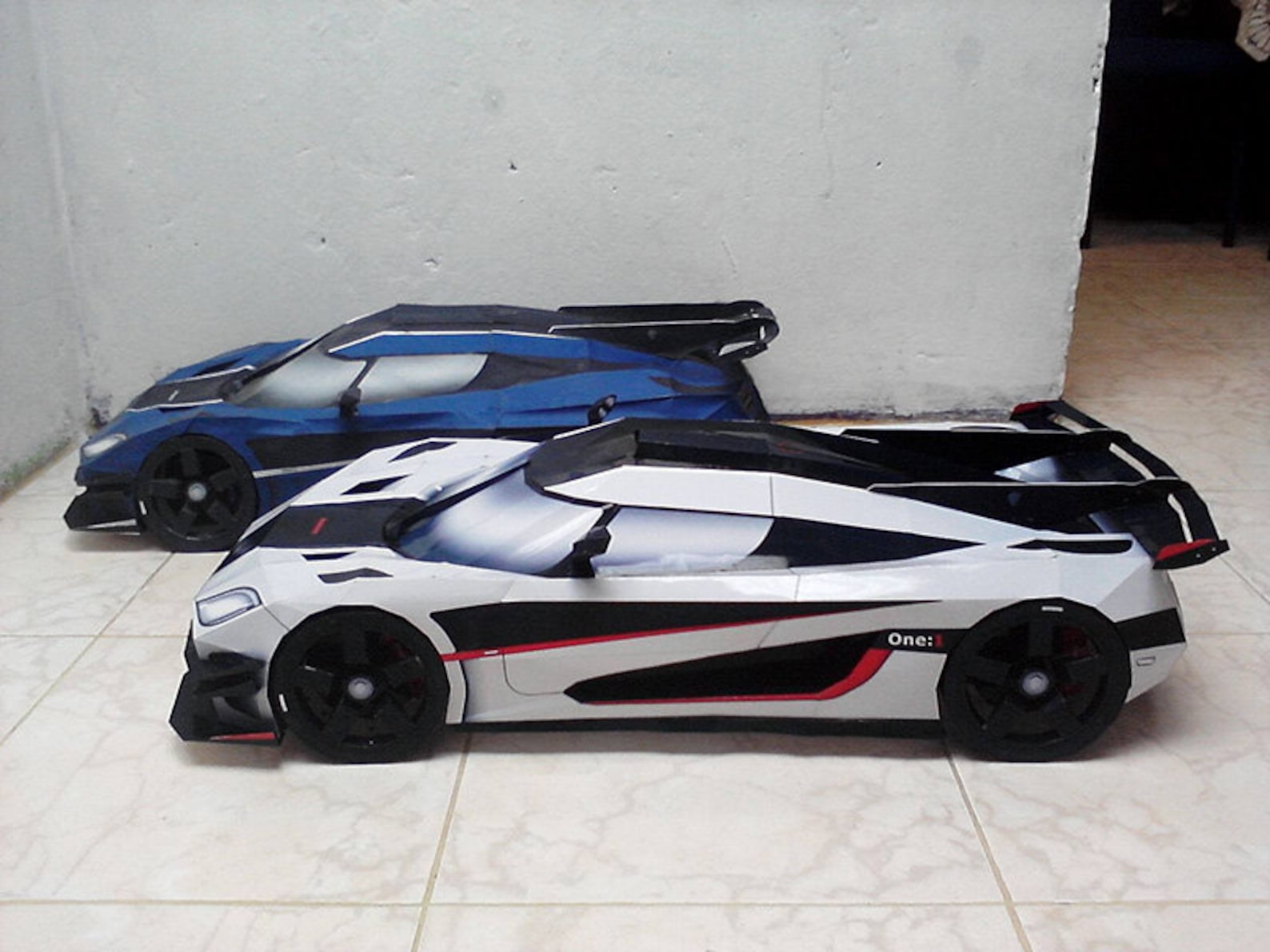 Koenigsegg One:1 Poseidon DIY 3D Papercraft Supercar Templates ...