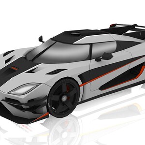 Koenigsegg One:1 Apollo DIY 3D Papercraft Supercar Templates ...