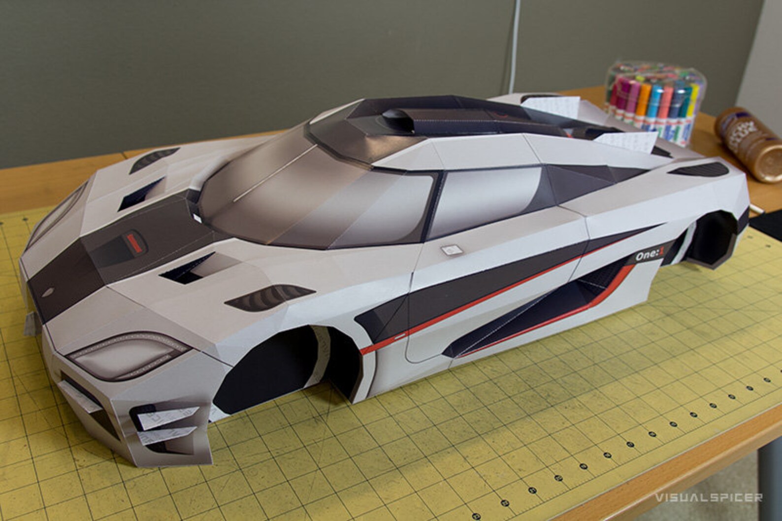 Koenigsegg One:1 Apollo DIY 3D Papercraft Supercar Templates ...