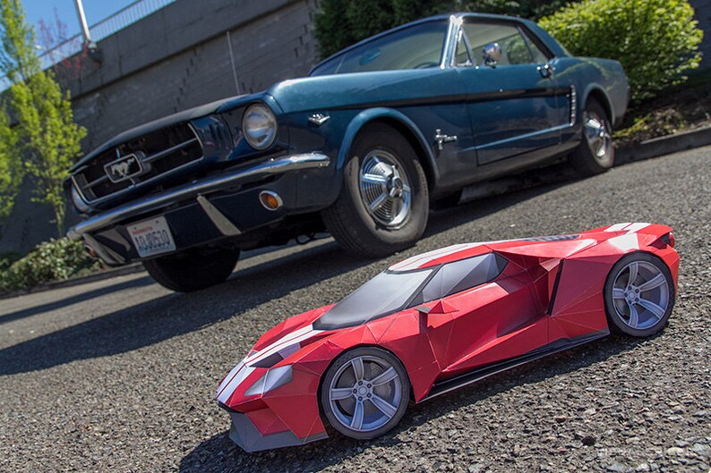 Ford GT Volcano DIY 3D Papercraft Supercar Templates | Etsy