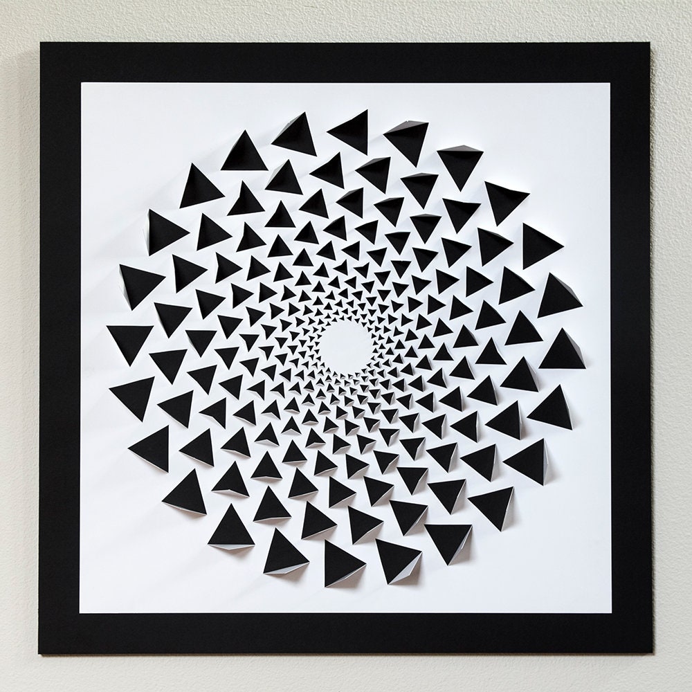 Infinity Optical Illusion Wall Art DIY Wall Decor Template - Etsy