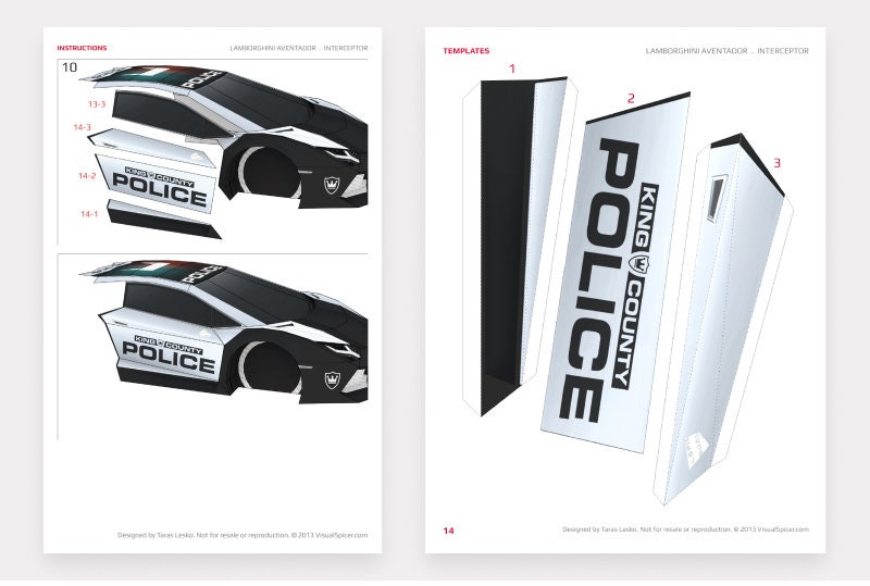 Papercraft Lamborghini Template