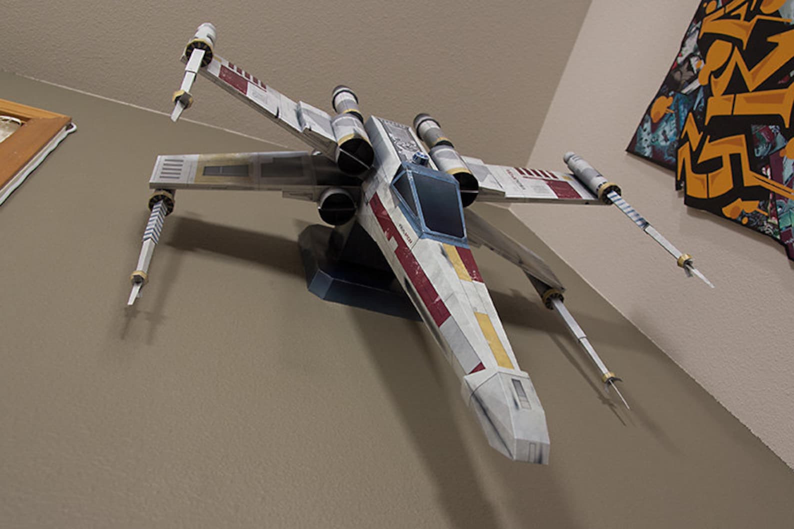 Star Wars X-wing Inspired Starfighter-x DIY 3D Papercraft Templates ...