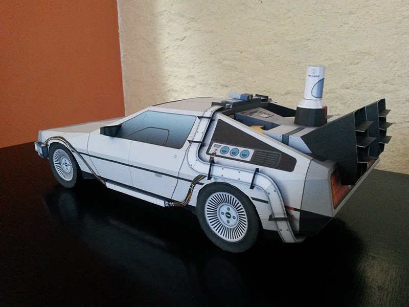 Back to the Future Delorean Time Machine DIY 3D Papercraft - Etsy Canada