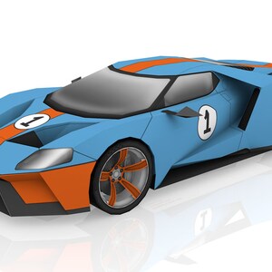 Ford GT Storm DIY 3D Papercraft Supercar Templates, Sports Car ...
