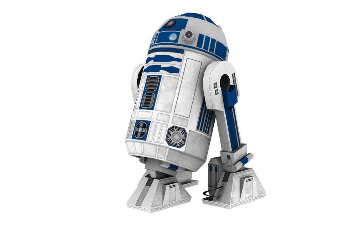 Star Wars R2-D2 Inspired DIY 3D Papercraft Templates - Etsy