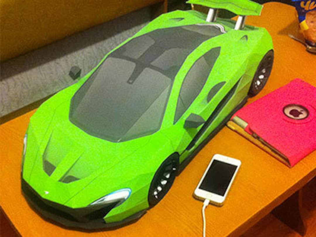 Mclaren P1 Lush DIY 3D Papercraft Supercar Templates, Supercar ...