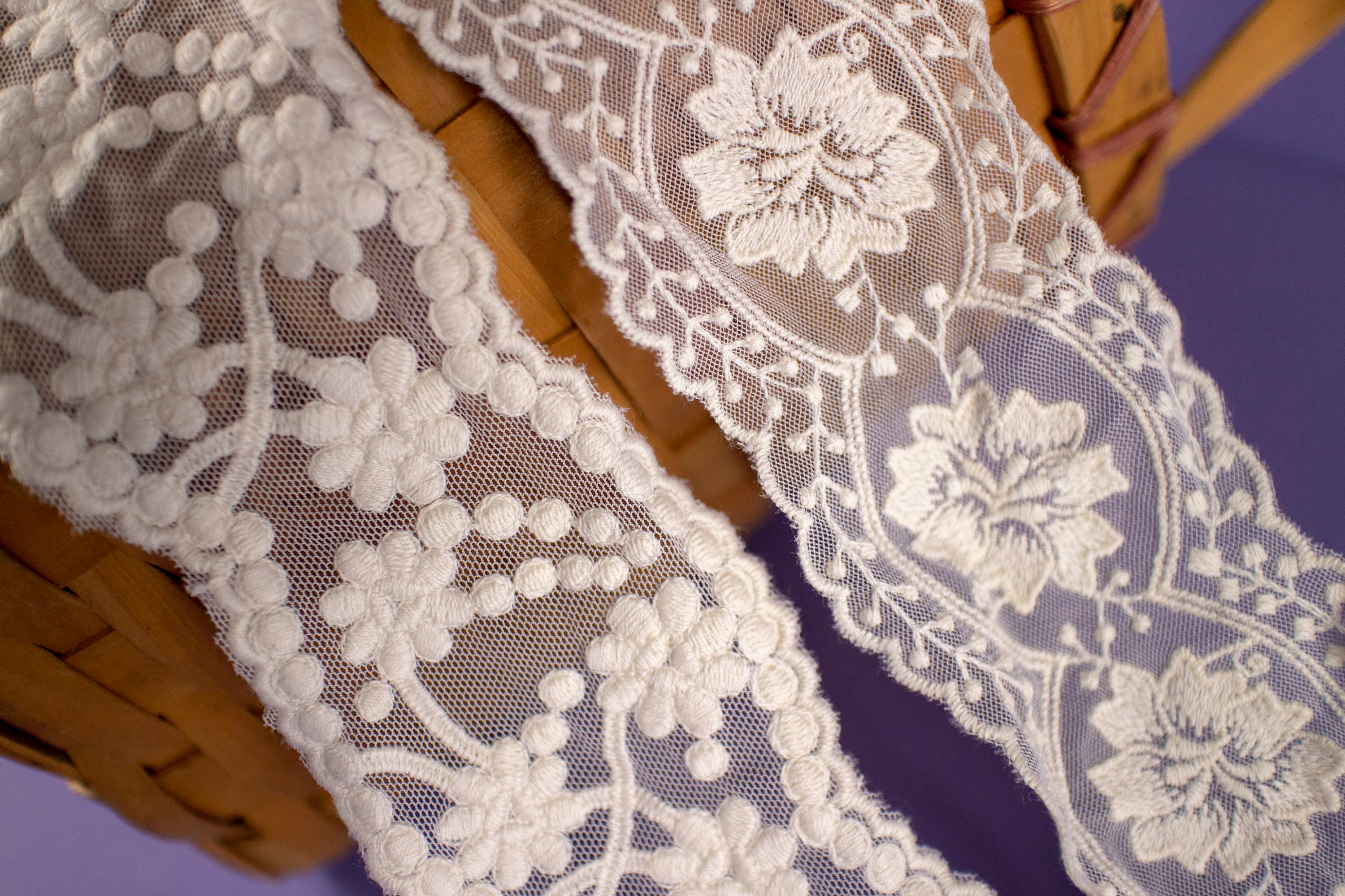 DIY Ivory Lace Trim Online Store Flower Embroidered Lace Ribbon Retro ...