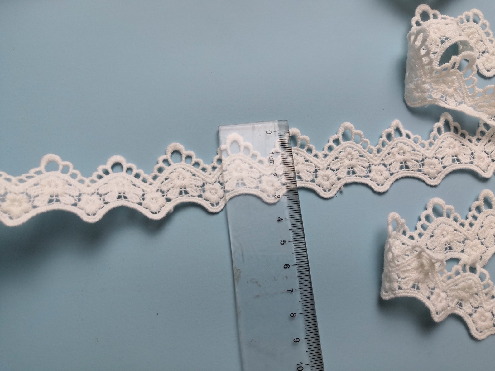 Lace Trim Sell by Yard White Cotton Lace beige Cotton Lace | Etsy