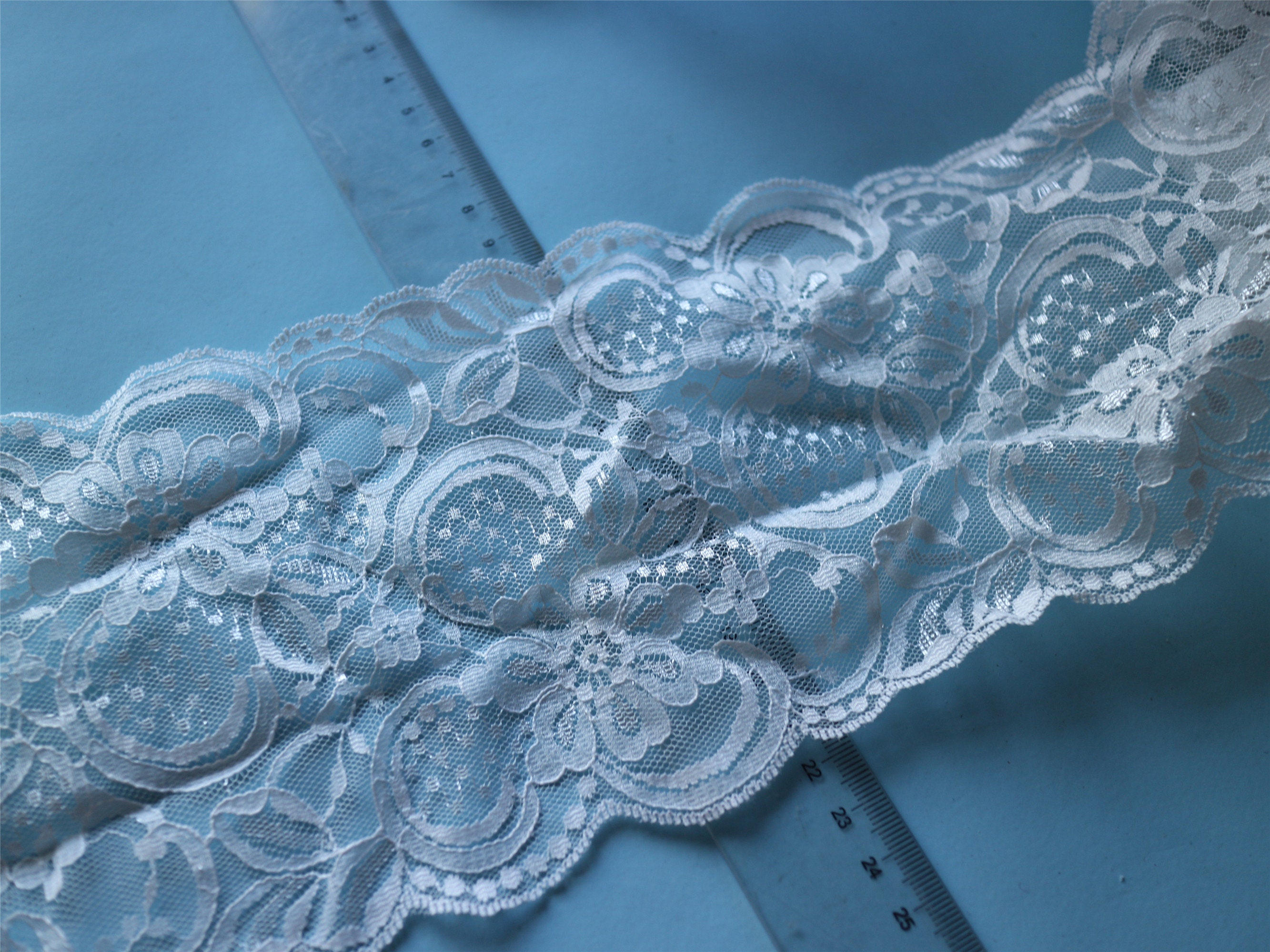 Pure White Wedding Invitation Lace Trim ,lace Trim Vintage- 4.5 INCH ...