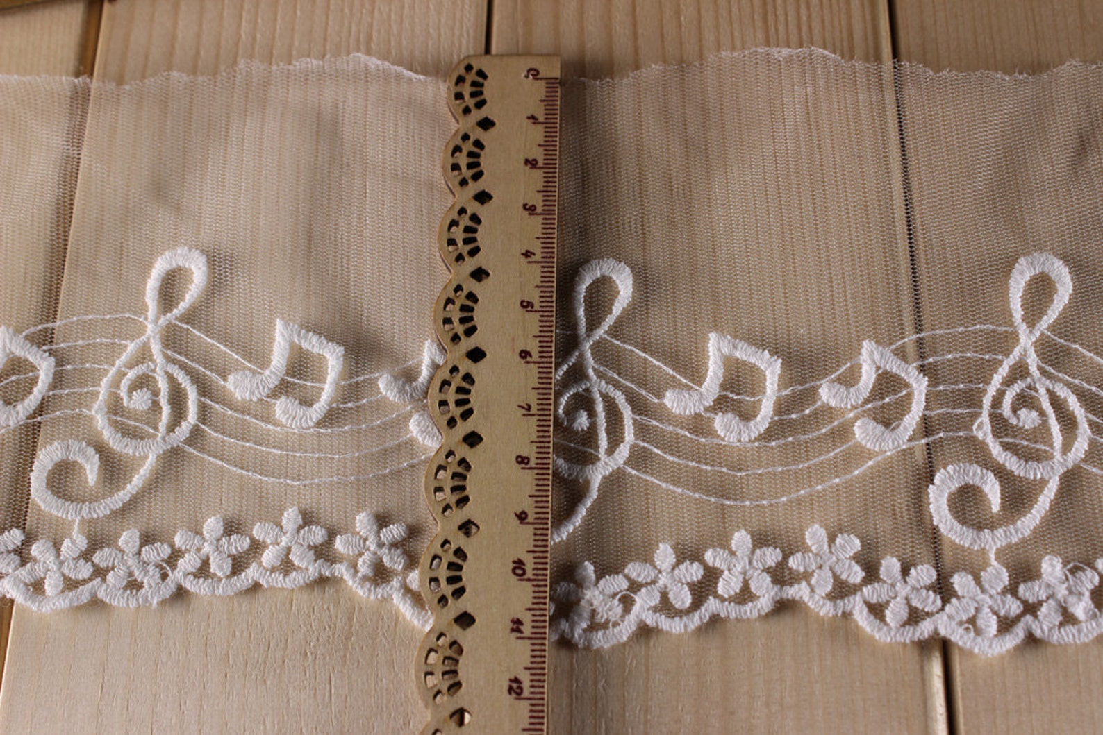 Music Note Lace Ribbon Online Store Musical Notes Embroidered Ribbon ...