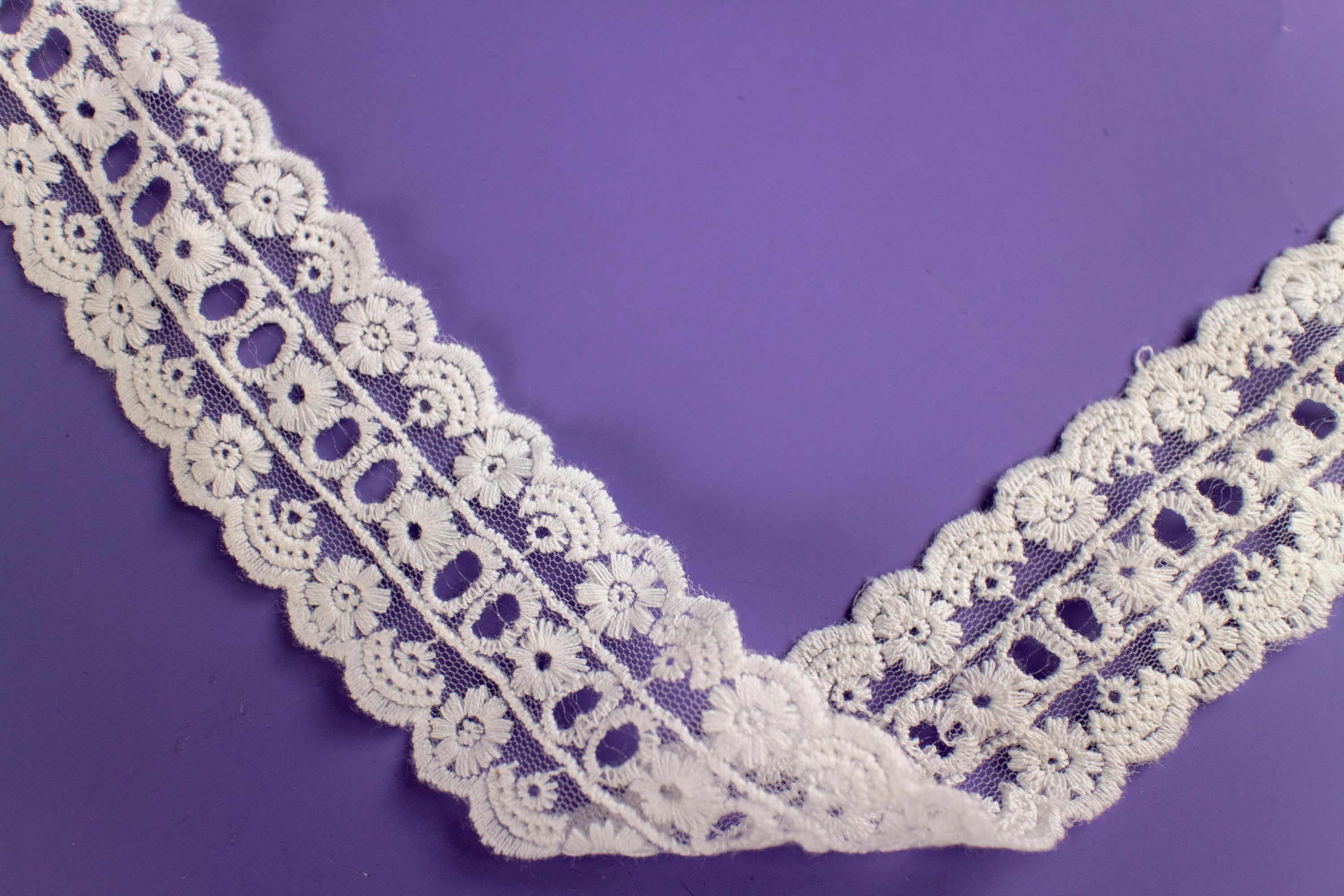 Antique White Cotton Lace Trim Vintage Linen Dainty Tiny | Etsy