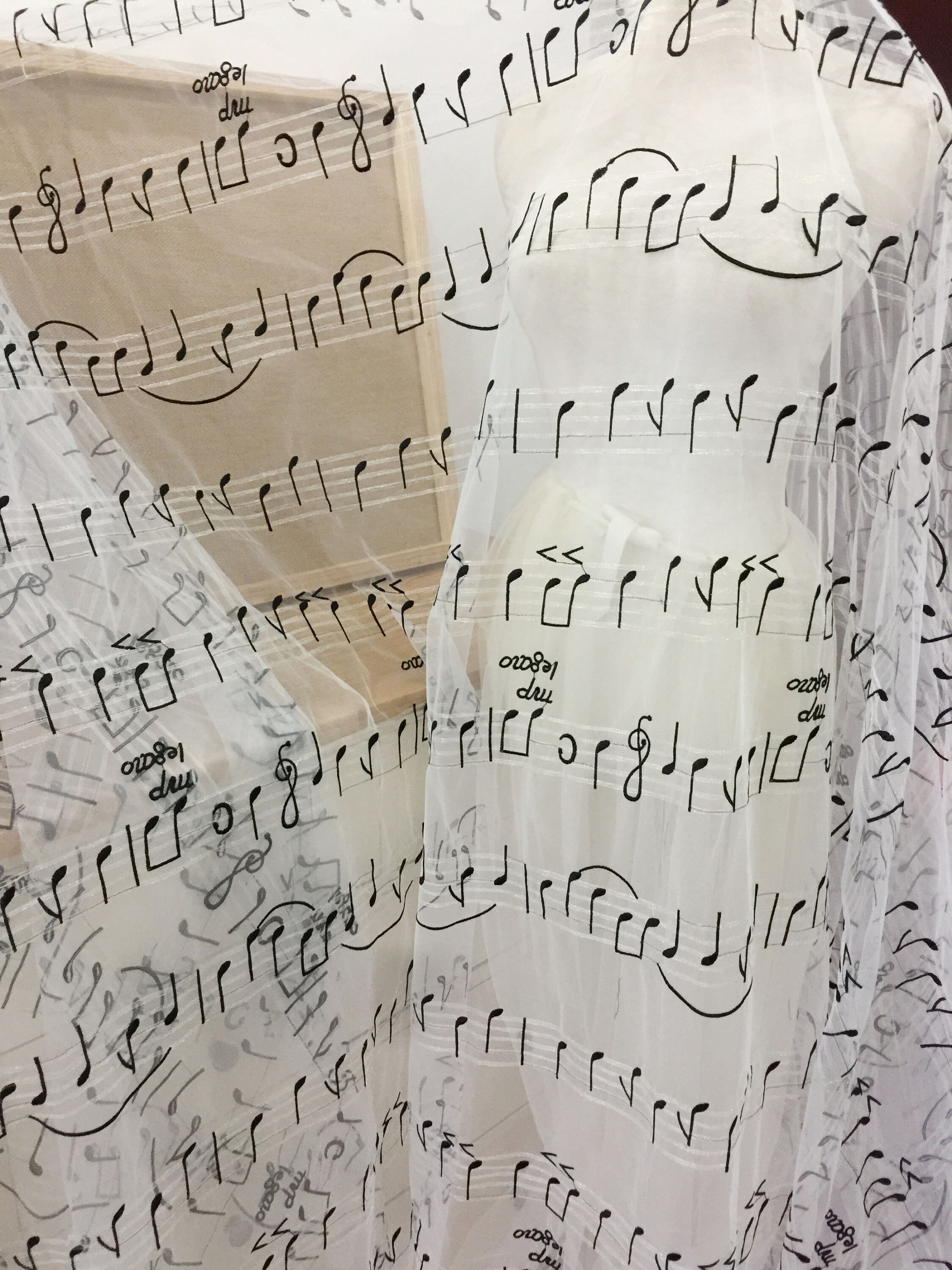 Music Note Embroidery Lace Fabric soft Embroidered Lace | Etsy