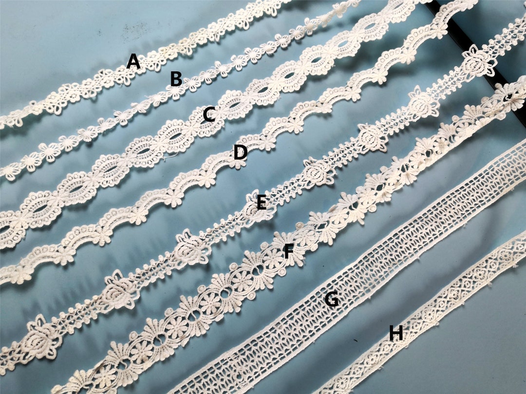 Antique Lace Trim by Yard,lace Trimming, off White Cotton Lace ,skirt ...