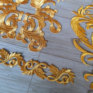 Gold Patch, Gold Appliques ,DIY Patch --2pcs, Gold Sticker - Etsy