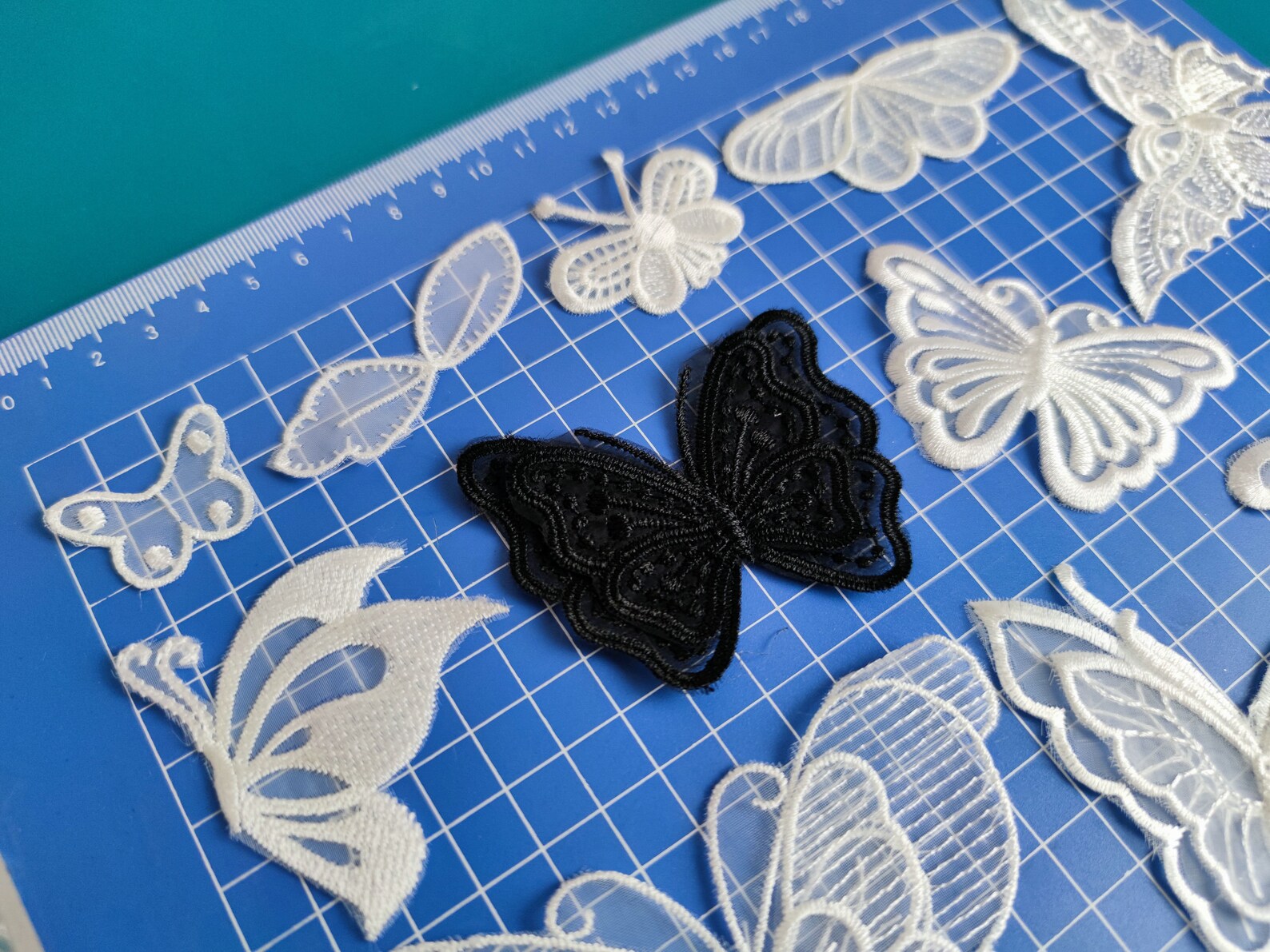 Off White Butterfly Applique 3D Appliquelace Applique - Etsy