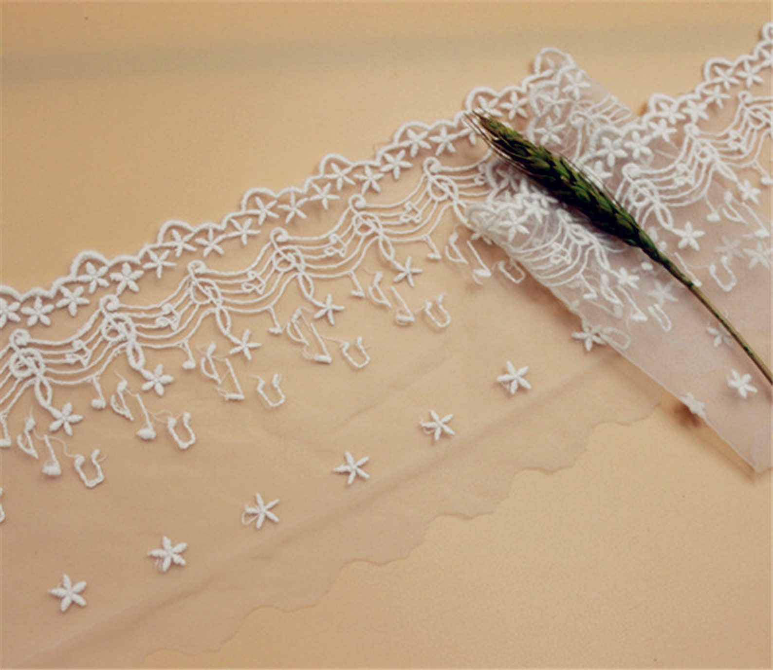 Music Note Lace Ribbon Online Store Musical Notes Embroidered - Etsy