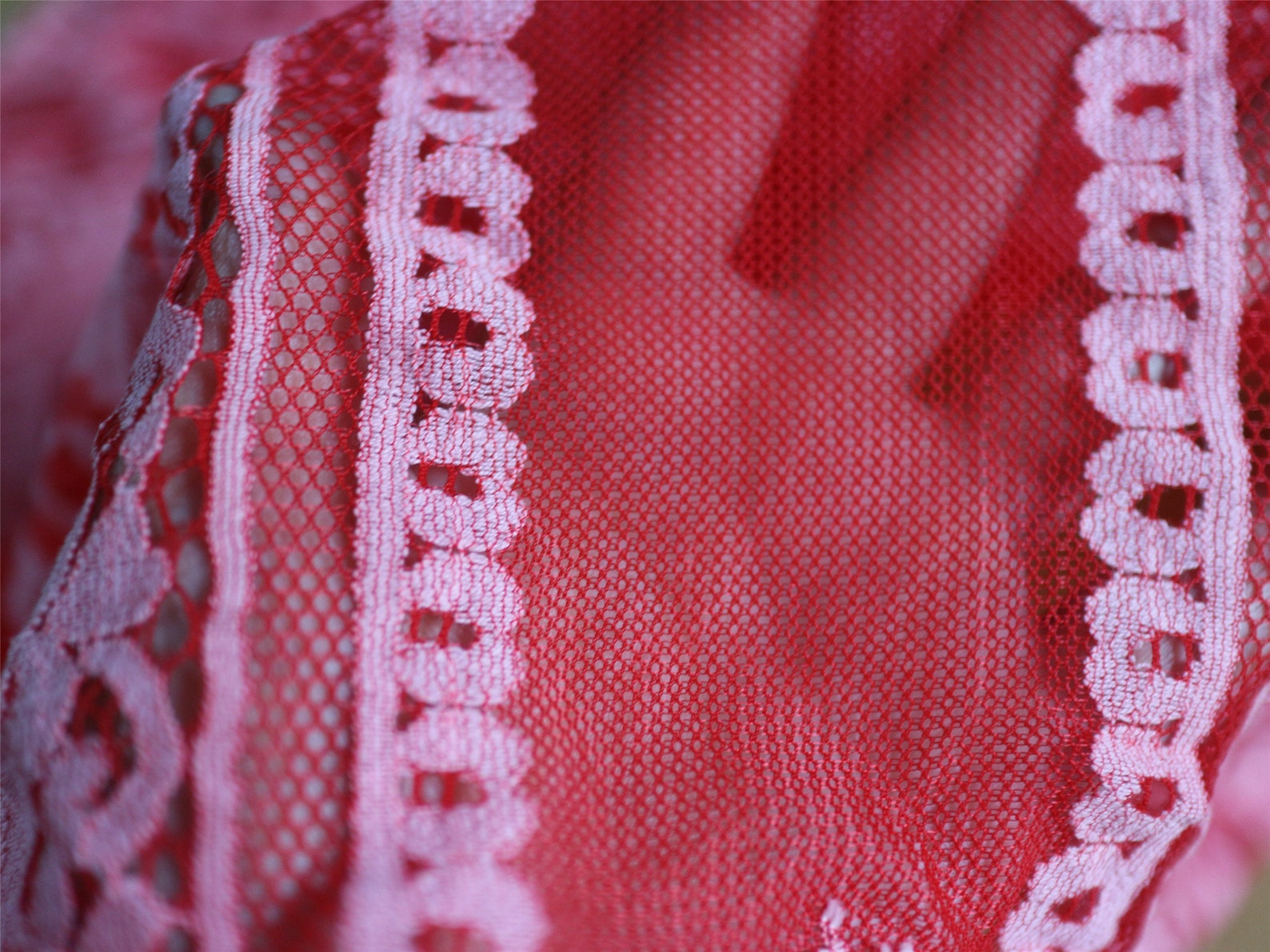 Red Lace Fabriceyelash lace fabric for dress eyelash lace | Etsy