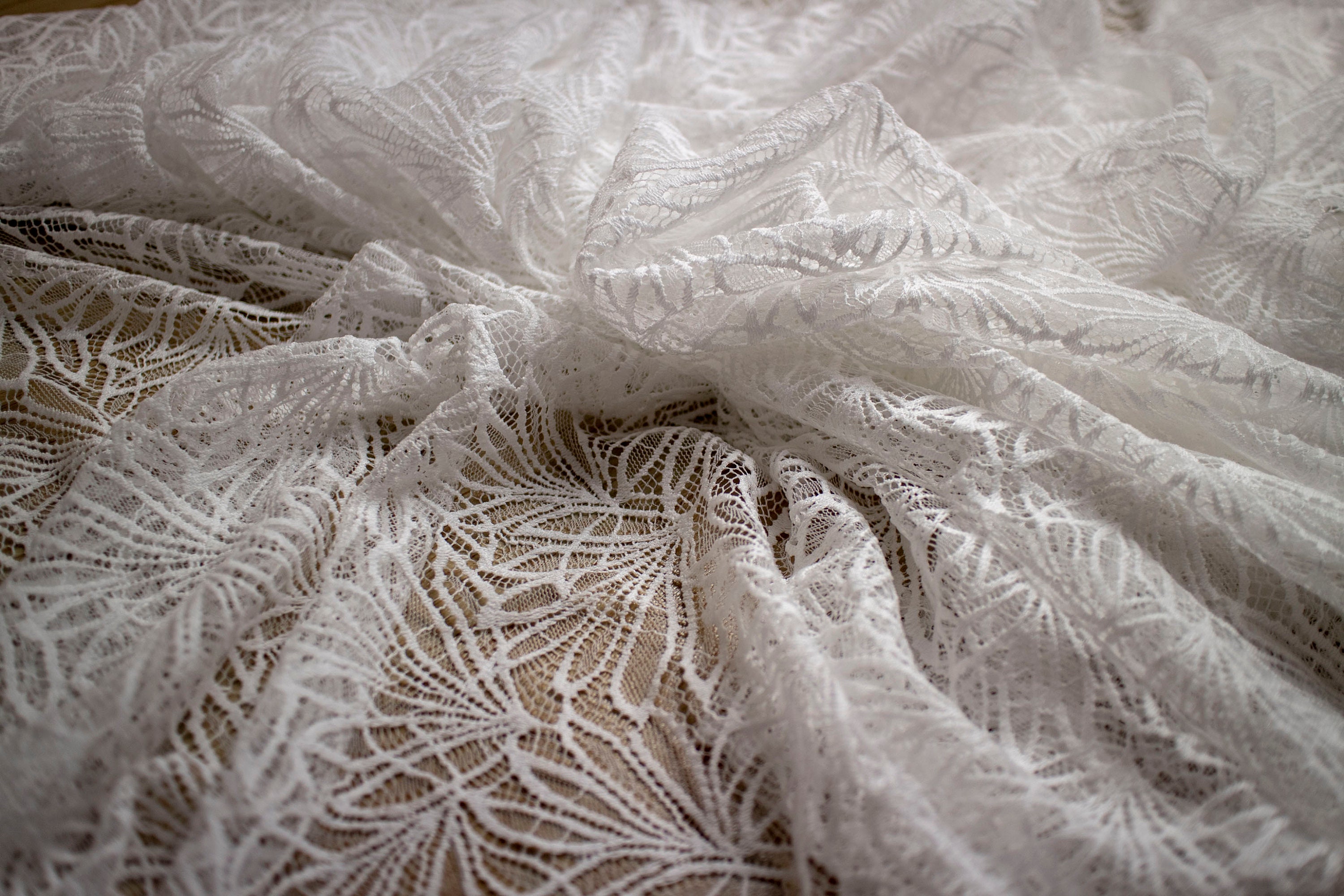 Branch laceleaves lace Lace Fabric sell by yard off White | Etsy