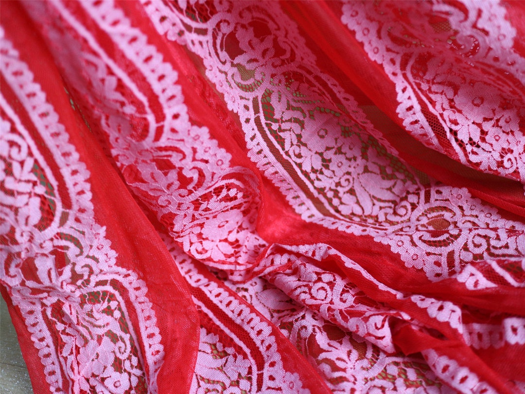Red Lace Fabric,eyelash Lace Fabric for Dress, Eyelash Lace Fabric ...